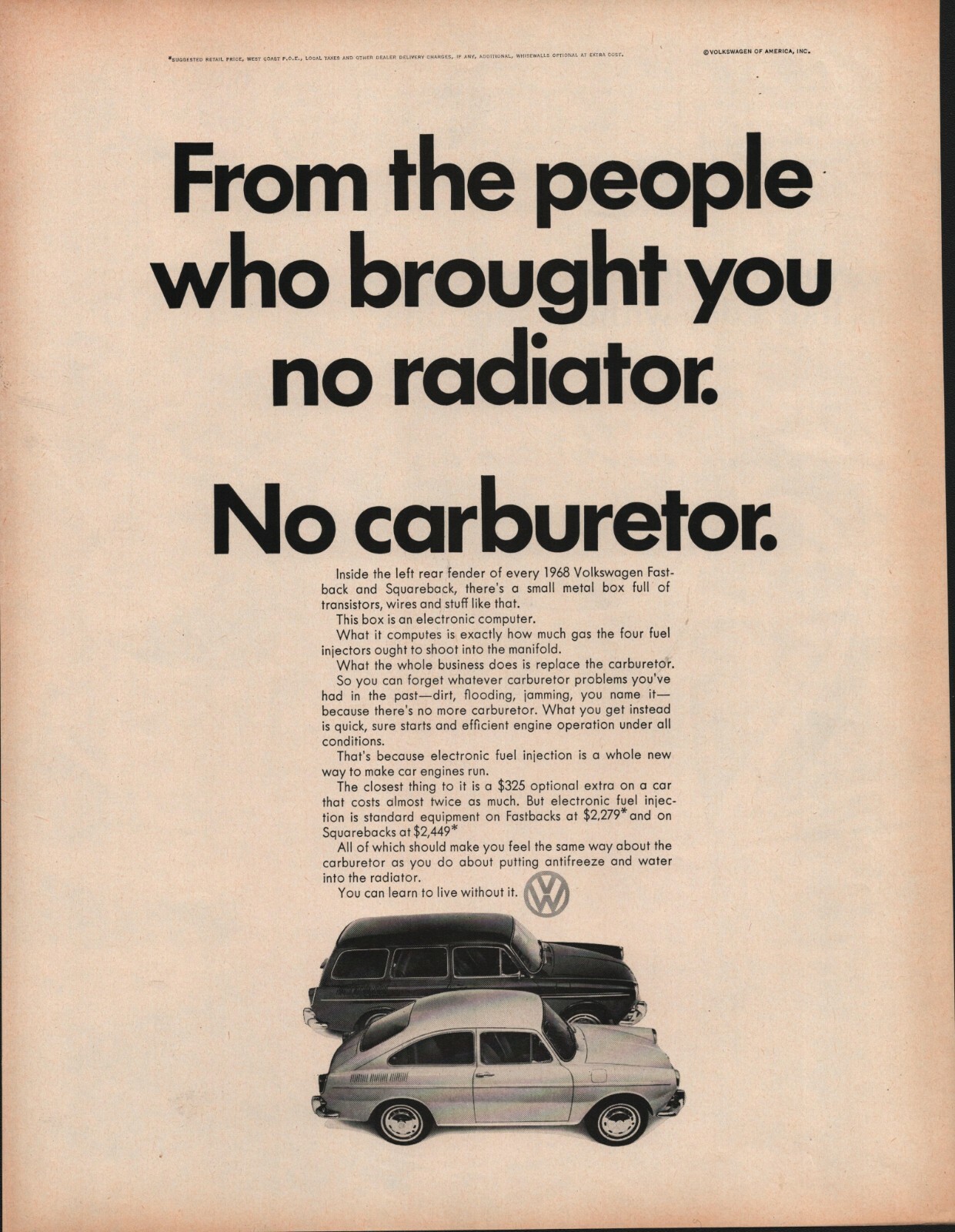 Volkswagen - 1968 - Fastback and Squareback - Vintage Automobile ...