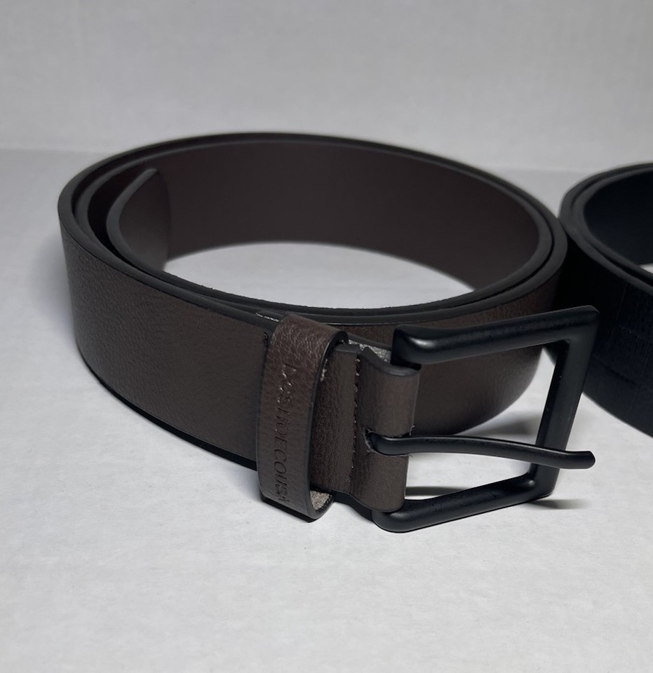 DC Shoes Men's Skate Black Brown Bonded Leather Belts Size 34 X2 ...