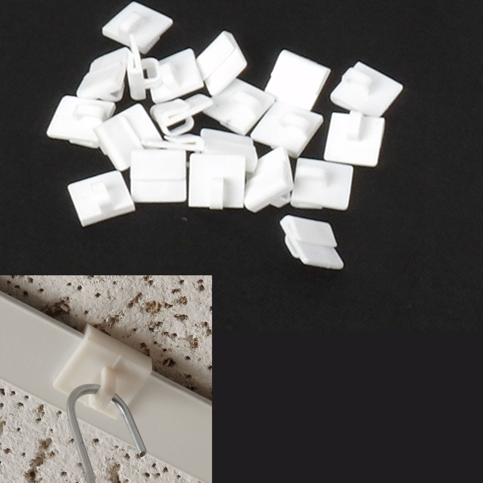 New Plastic Suspended Ceiling Hangers, Clips, Hooks | eBay UK