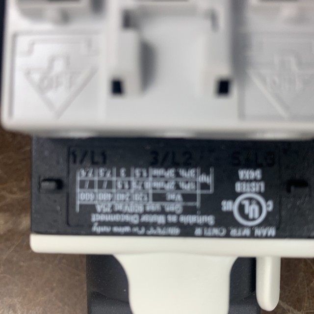 BACO 172000 Motor Disconnect Switch 600 VAC 25a for sale online | eBay