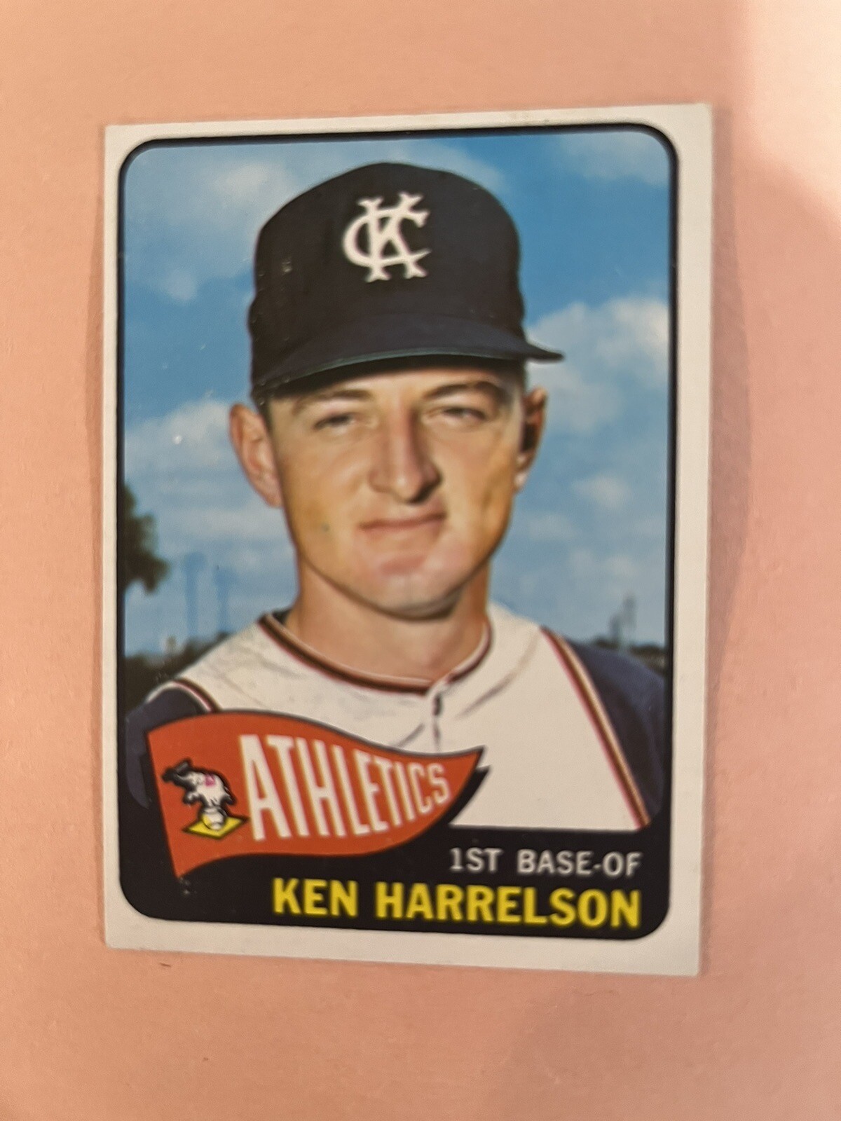 1965 Topps #479 Kansas City Athletics Ken Harrelson EX-NRMT Condition ...