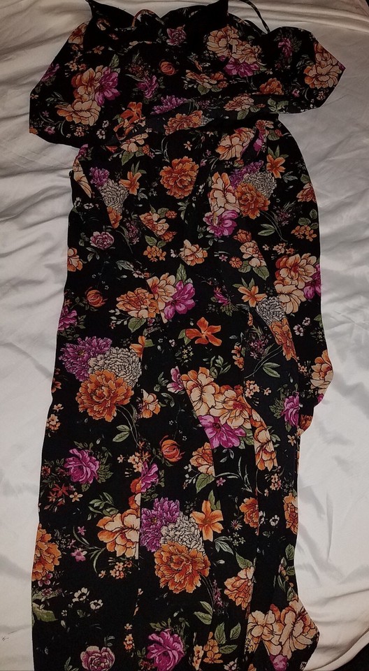 Monteau Floral Dress XL Cottage Core Vibes Party Date Night Sundress | eBay