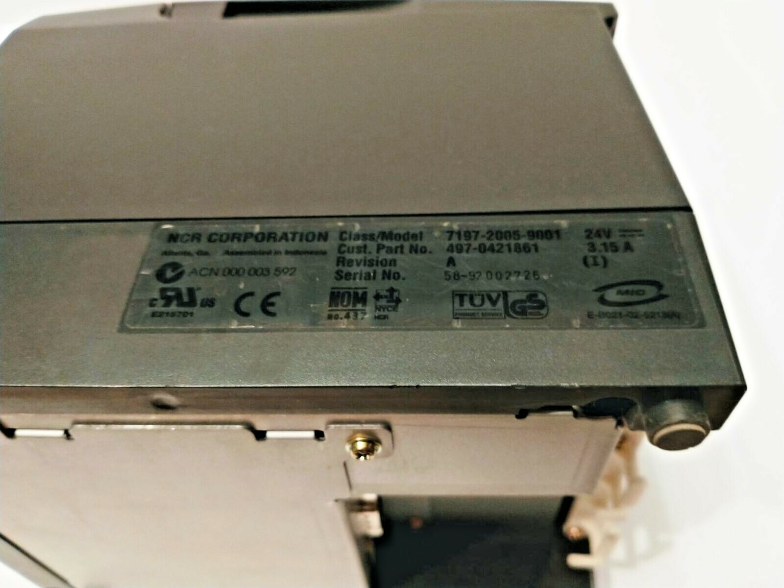 NCR RealPOS 7197-2005-9001 Thermal Printer USB Rs232 Port for sale ...