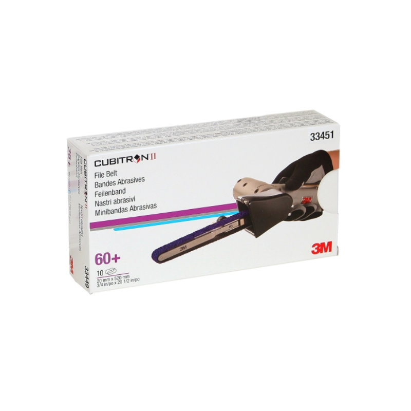 3M 33451 Cubitron II File Sanding Belt 20mm X 520mm P60 for sale online ...