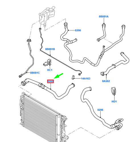 FORD MONDEO MK3 Upper Radiator Hose 1570799 6G91-8260-SD NEW GENUINE | eBay