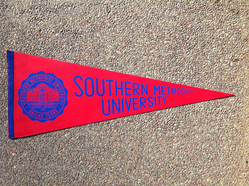 SOUTHERN METHODIST UNIVERSITY Pennant Mustangs of Dallas, TX | eBay