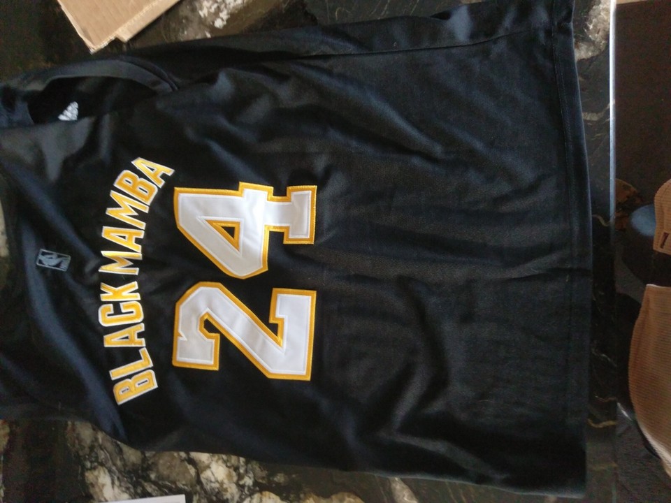 Adidas BLACK MAMBA Kobe Bryant #24 Black Swingman Jersey | eBay