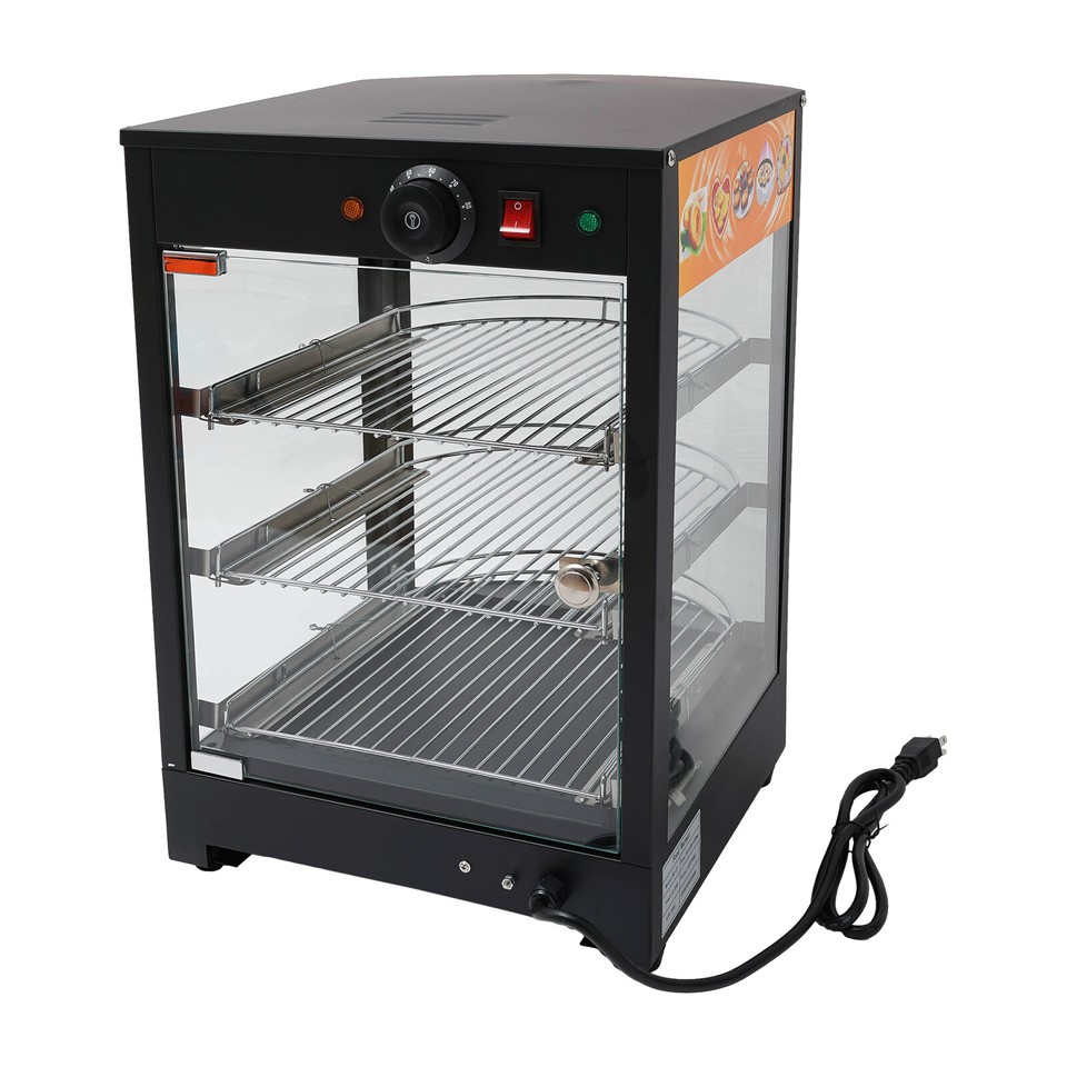 3-tier Commercial Food Warmer Display Case Warming Cabinet For Pizza ...