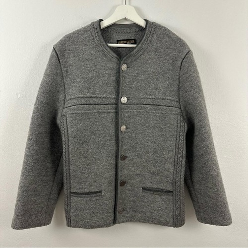 Geiger Women’s Grey Pure New Wool Button Down Sweater Size 48 ... | eBay
