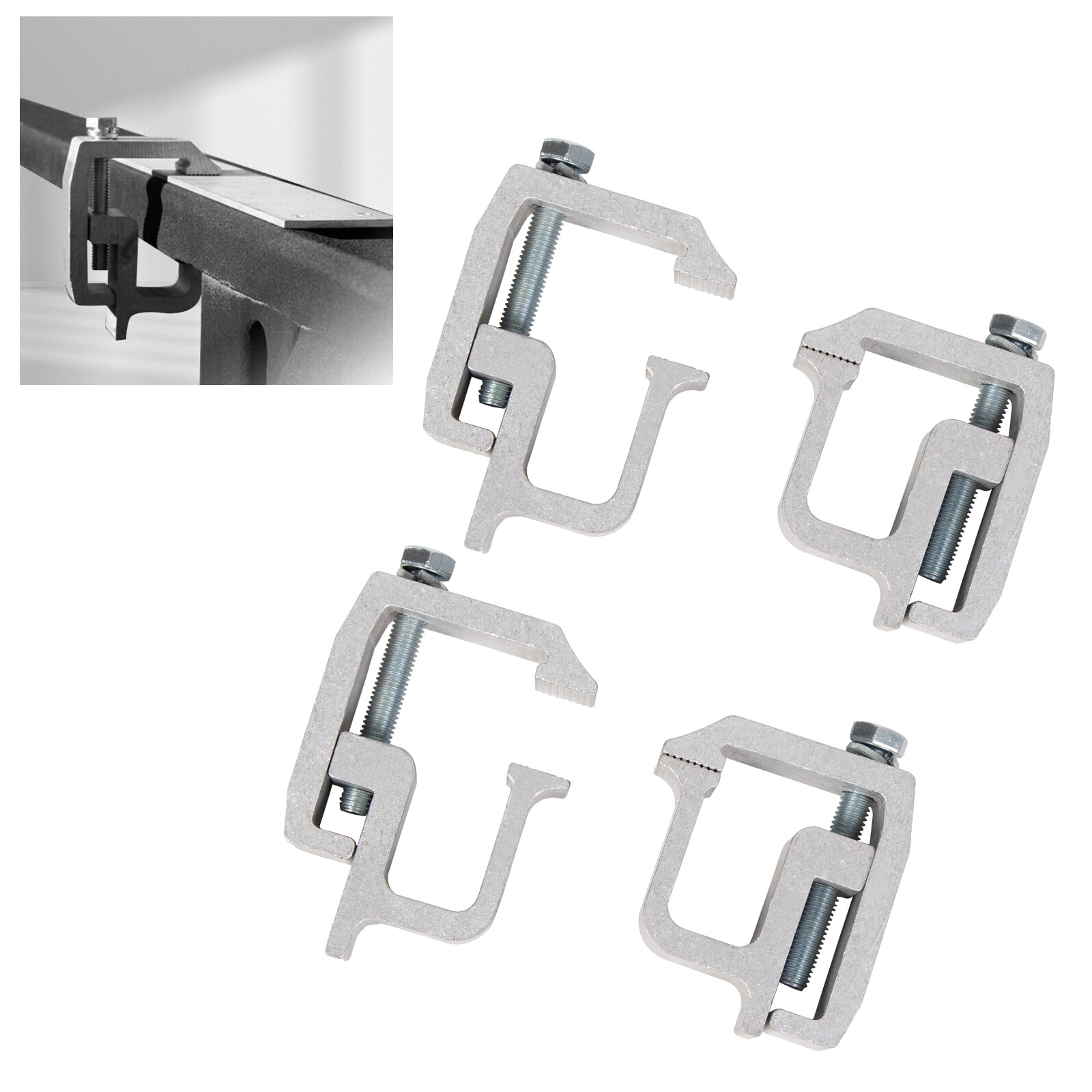 4 x Truck Cap Topper Camper Shell Mounting C-Clamps For Truck Rack ...