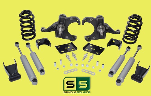 5 / 7 - 8" Lowering Drop Kit + SHOCKS FOR 73 - 87 Chevy GMC C10 C15 1. ...