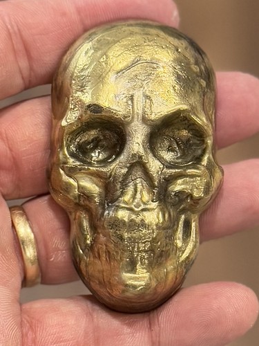 Hand Poured 10 Oz Gold Skull, *Read The Description!!! | eBay