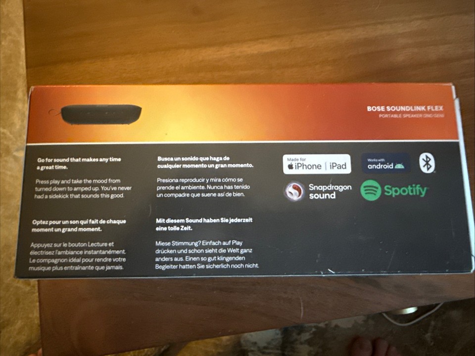 Bose Soundlink Flex Portable Speaker, 2nd Gen, 5V, Black, Brand New ...