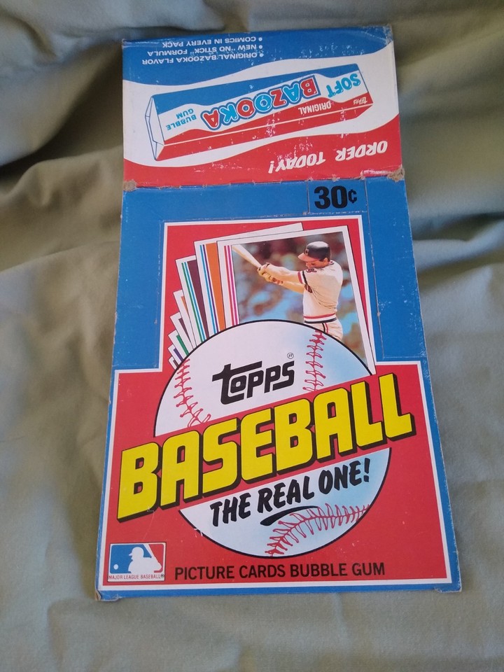 1982 Topps Baseball Empty Wax Box Vintage Original 30 Cent Variation ...