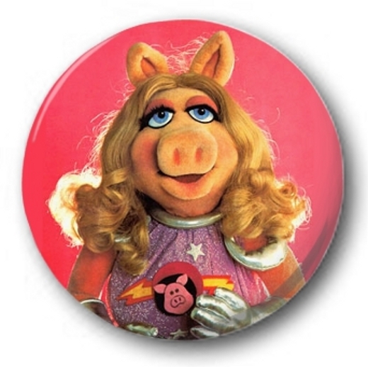Kids Retro TV Various 25mm, 1" Button Badge, M to R, Muppets, Pob ...