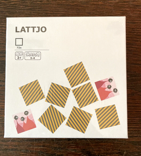 BRAND NEW IKEA Lattjo Memory Card Matching Game 2-4 Players Ages 3+ 72 ...