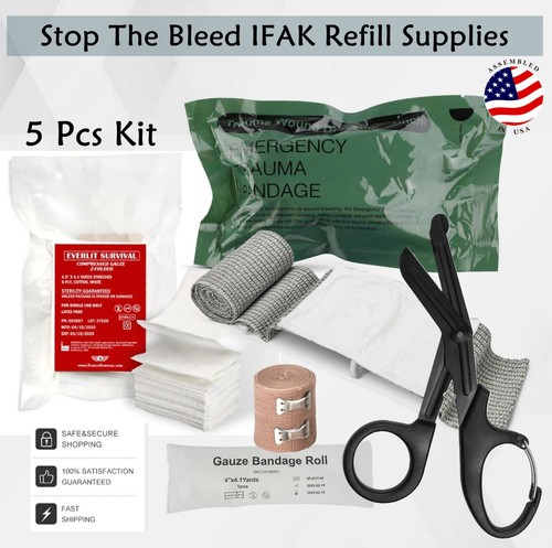 IFAK Refill Kit First Aid Supplies 5Pc Basic Items for Home, Office ...