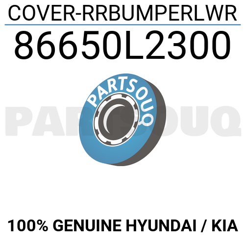 86650L2300 Genuine Hyundai / KIA COVER-RRBUMPERLWR | eBay