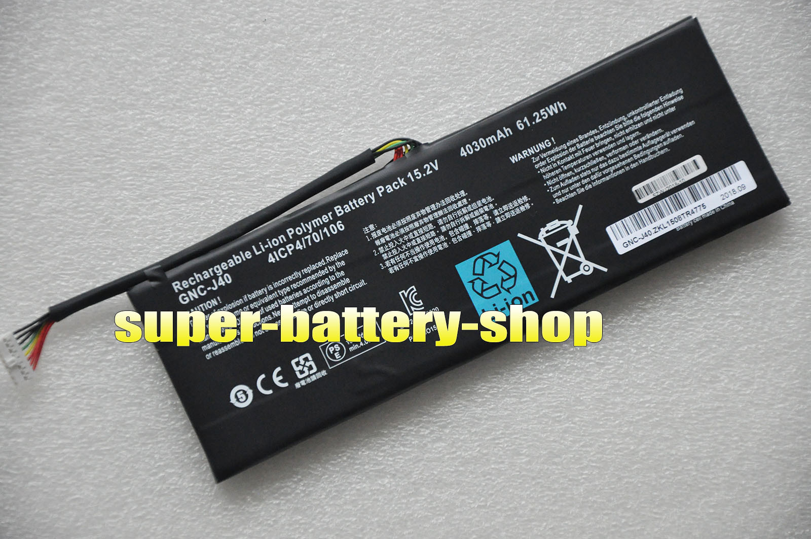 new Genuine GNC-J40 battery for Gigabyte P34G V2 P34W V3 P34K V3 P34 V4 ...