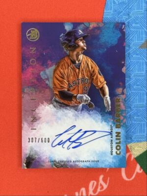 2021 Bowman Inception Autographs Colin Barber Auto 307/600 Houston ...