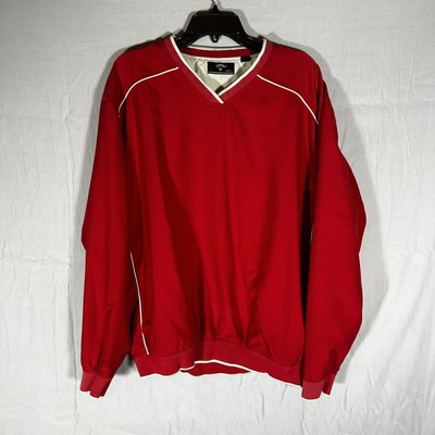Callaway Golf Windbreaker Pullover Men’s L Red Long Sleeve Vintage | eBay