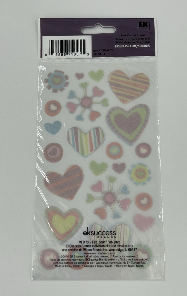 EK Success Sticko Hearts Glitter Valentines Day Scrapbooking NEW | eBay