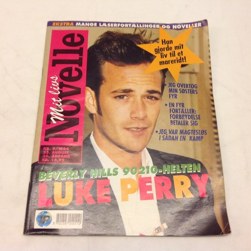 Luke Perry Beverly Hills 90210 Original Danish Magazine 1994 "Mit Livs ...
