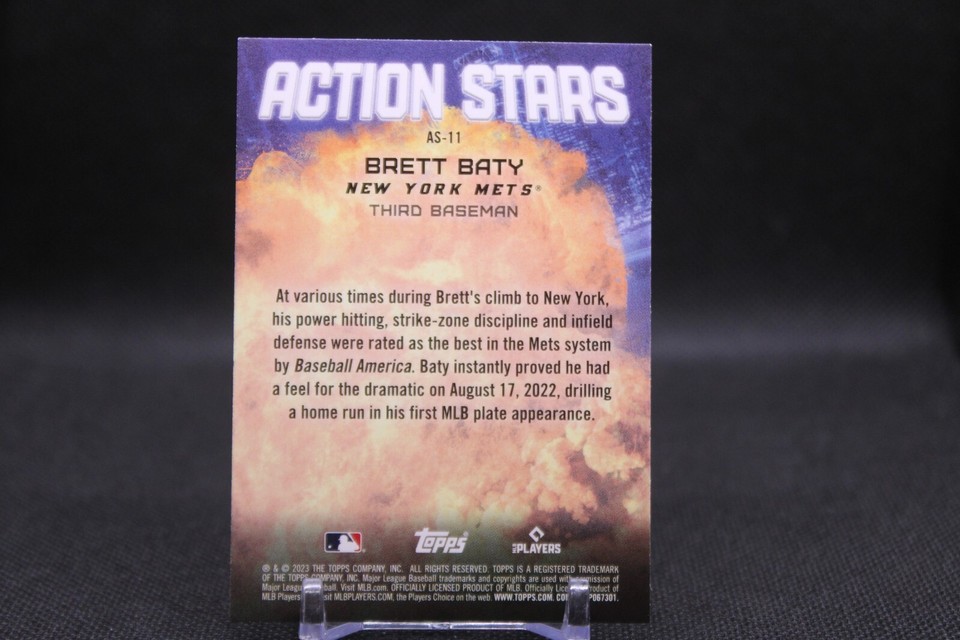 Action Stars 2023 Topps Update #AS- AS-11 Brett Baty - New York Mets | eBay