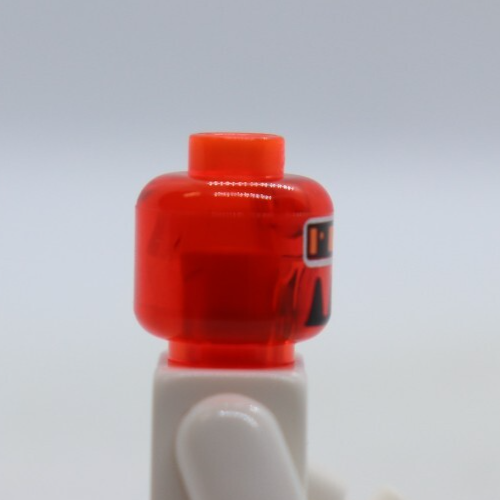 HEAD -Trans-Neon Orange Alien Robot Magma 8971 Agents LEGO® Minifigure ...