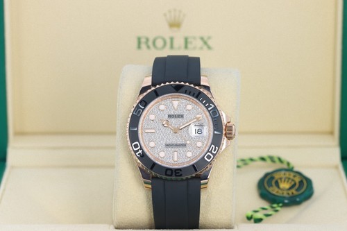 Rolex Yacht-Master 37mm, Pave Diamond Dial - 18kt Everose Gold ...