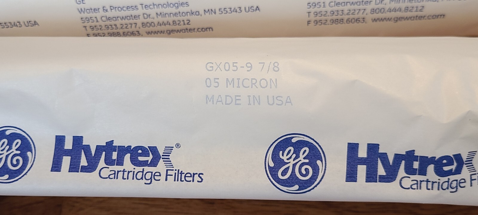 GE Hytrex Cartridge Filters Gx05-9 7/8 05 Micron for sale online | eBay