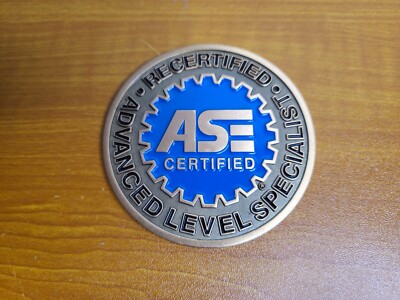 ASE Recertified Advanced Level Specialist Technician Badge Medallion ...