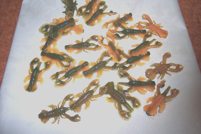 40 Baby Crawdad Lure 1.5" Crawfish Perch Lure Crappie Lure Crayfish ...