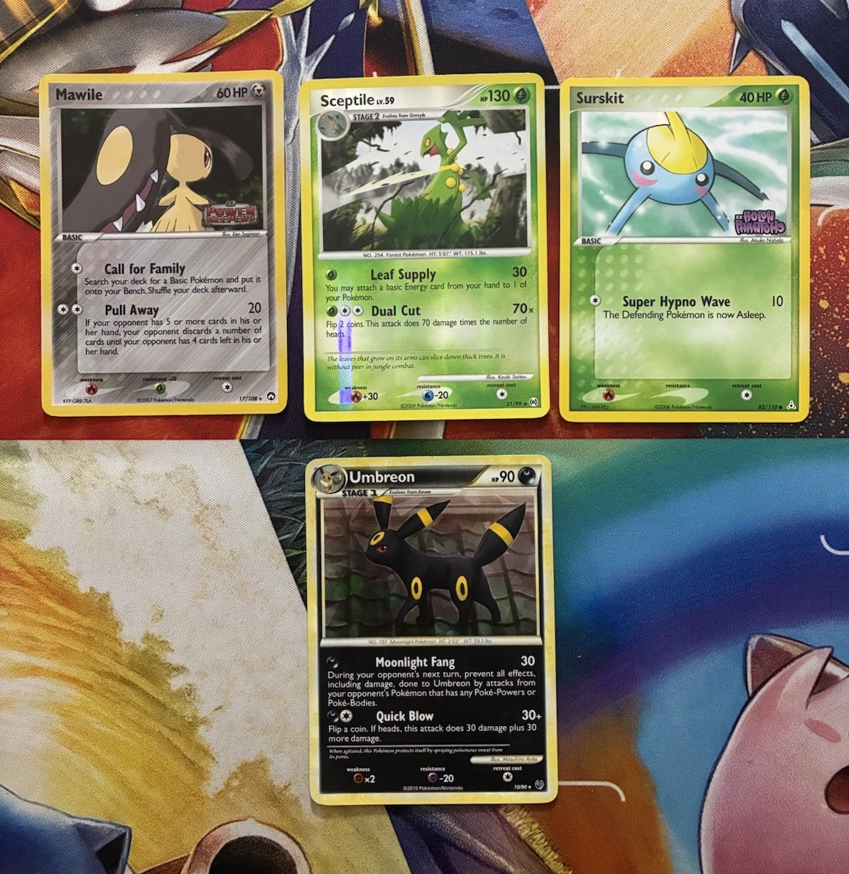 Vintage Pokemon Card Lot Holo Reverse Holo Fire Umbreon Sceptile Mawile ...