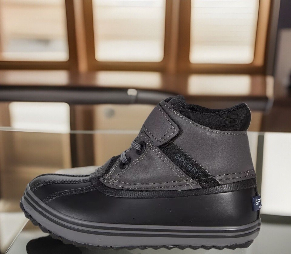 Boys NWB Sperry Leather Boots Bowline Storm A/C Toddler 9 M | eBay
