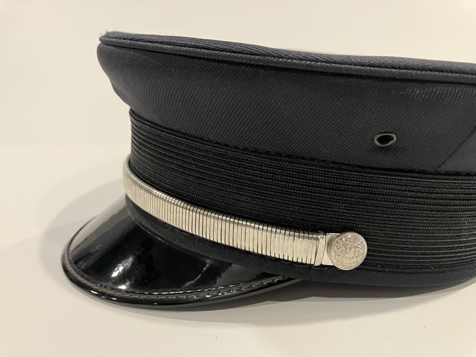 Bell Cap, Navy, Firefighter Dress Uniform, with Decorative Expandable ...