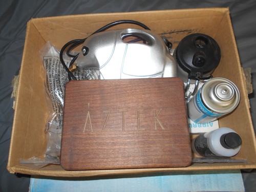 AZTEK AIRBRUSH KIT W/ COMPRESSOR AND CLEANER SET | eBay