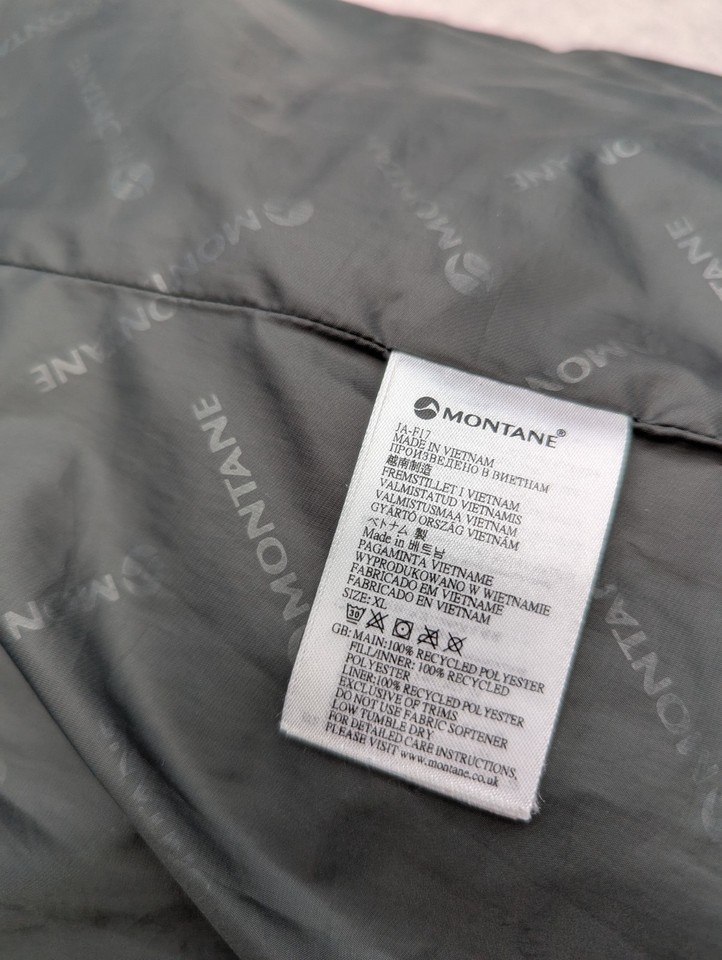 Montane Jacket Mens XL Pertex Quantum Coat Puffer Quilted XL Icarus ...