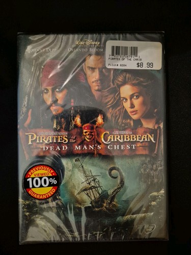 Pirates of Caribbean: Dead Man's Chest (DVD, 2006) Johnny Depp Orlando ...