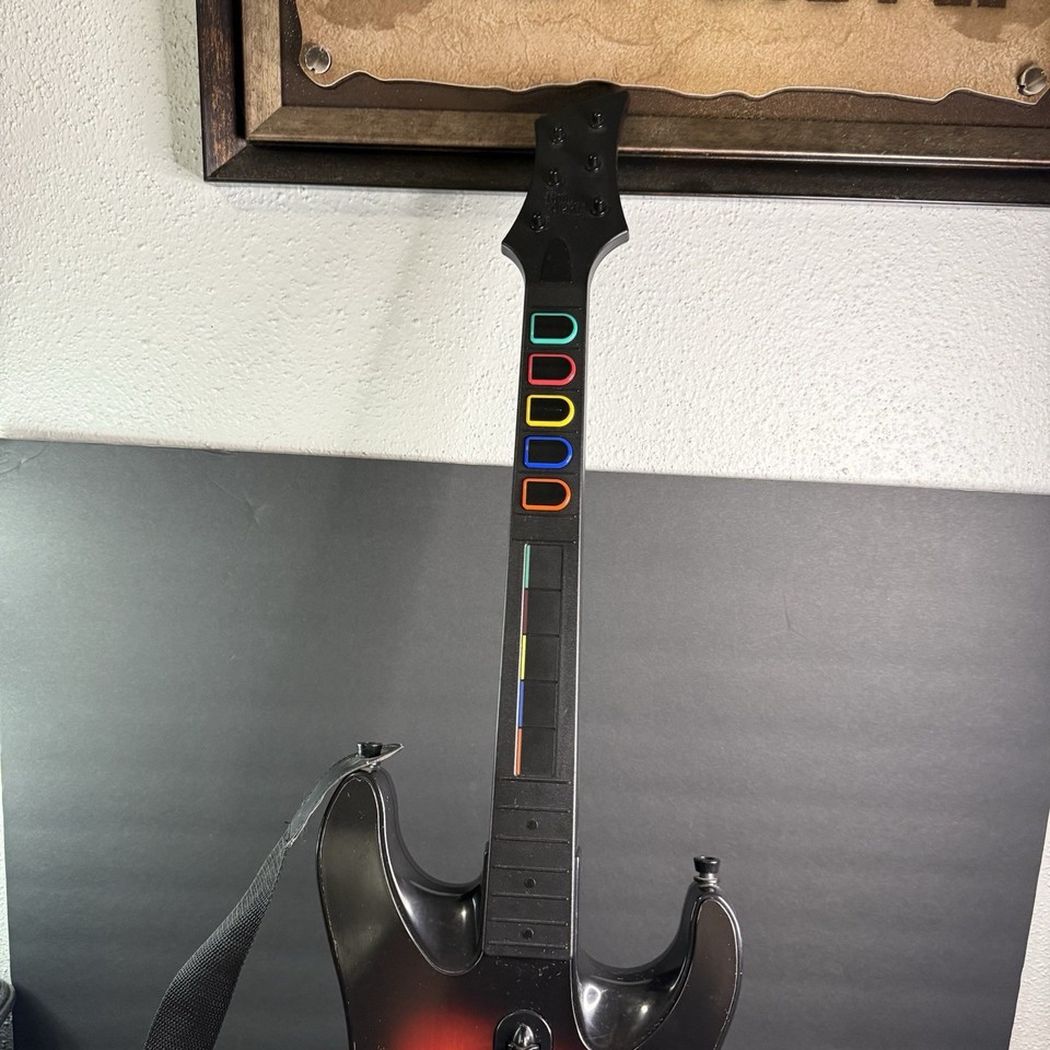Nintendo Wii Guitar Hero World Tour Sunburst Guitar Red Octane 95455. ...