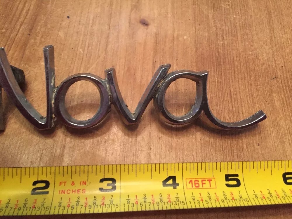 5109/ Vintage / Original Chevrolet Nova Car Emblem ~ Metal Badge Chevy ...