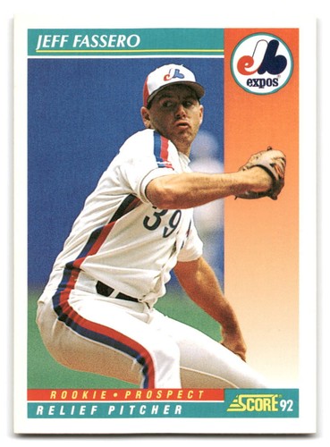 Jeff Fassero 1992 Score #738b Montreal Expos BASEBALL | eBay