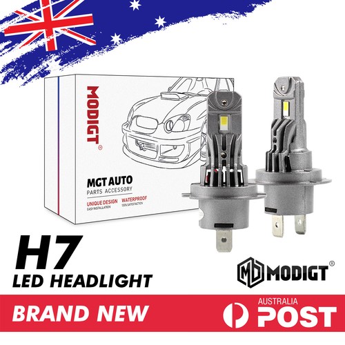 MGT x2 H7 160W 18000LM LED Fog Headlight Conversion Globes Bulbs Beam ...