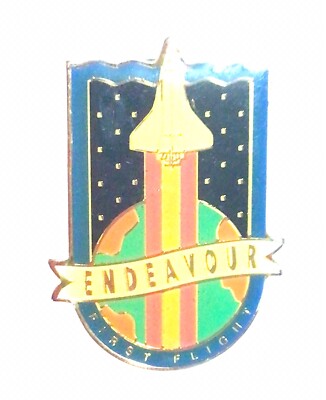 Endeavour Space Shuttle First Flight Pin NASA Manned Flight Awareness ...