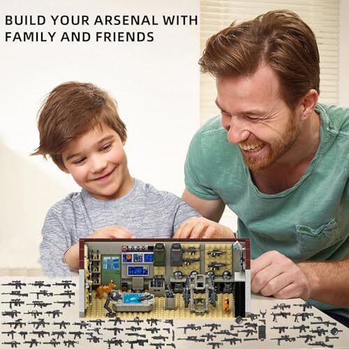 Swat Team Military Base Building Blocks SetsContains Army Weapons Pack ...