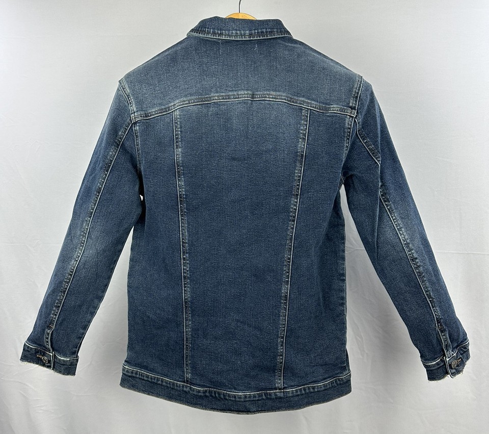 MAVI Jeans Denim Jacket Womens Small JILL Blue Designer Cotton Stretch ...