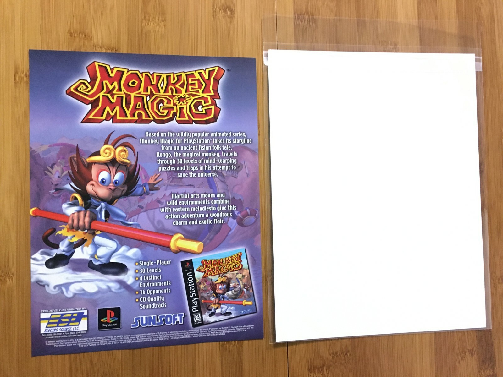 Monkey Magic PS1 Playstation 1 1999 Vintage Print Ad/Poster Authentic ...