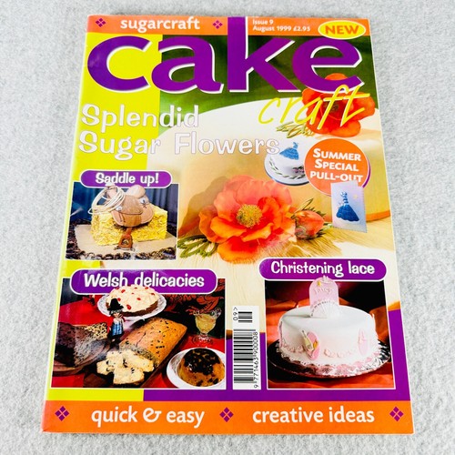 Vtg Cake Craft Magazine Issue 9 August 1999 Splendid Sugar Flowers ...