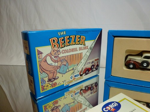 CORGI 96865 FORDSON 5CWT VAN - BEEZER COLONEL BLINK COMIC - CREME 1:43 ...