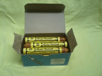 Vintage Box of Markal Cold Surface Markers - Yellow B | eBay